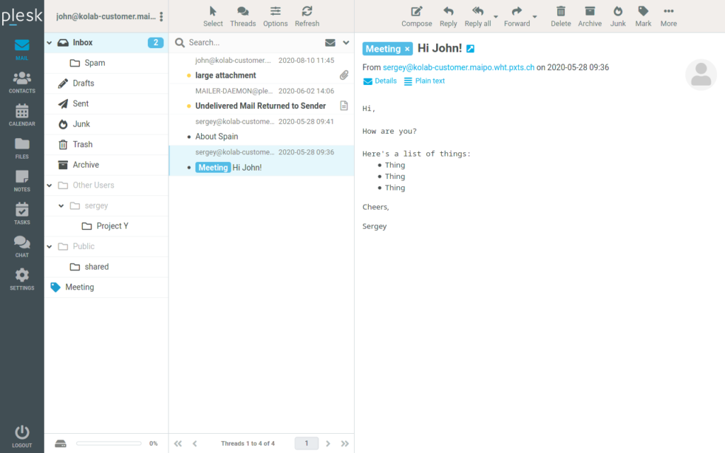 Plesk Premium Email Tutorial – PXTS Knowledge Base